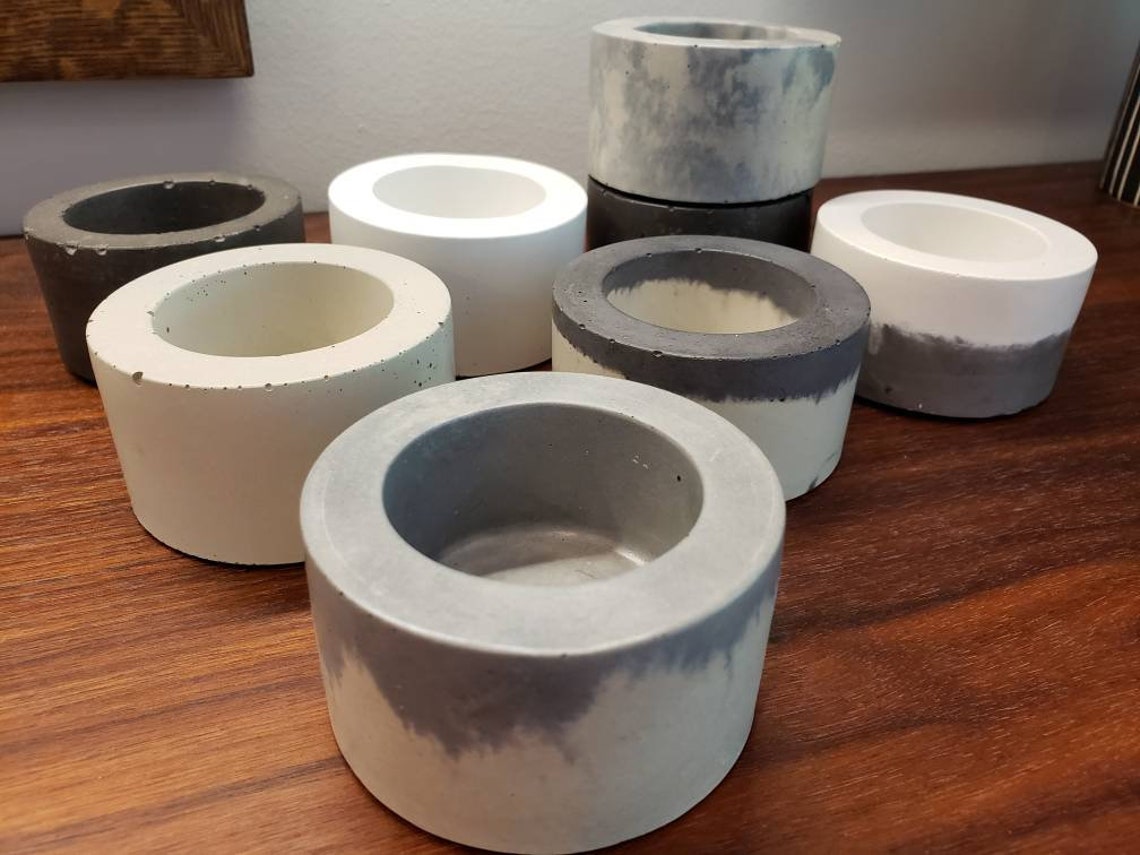 Concrete Tea Light Bowl Minimalist/classic/table Décor/incense - Etsy