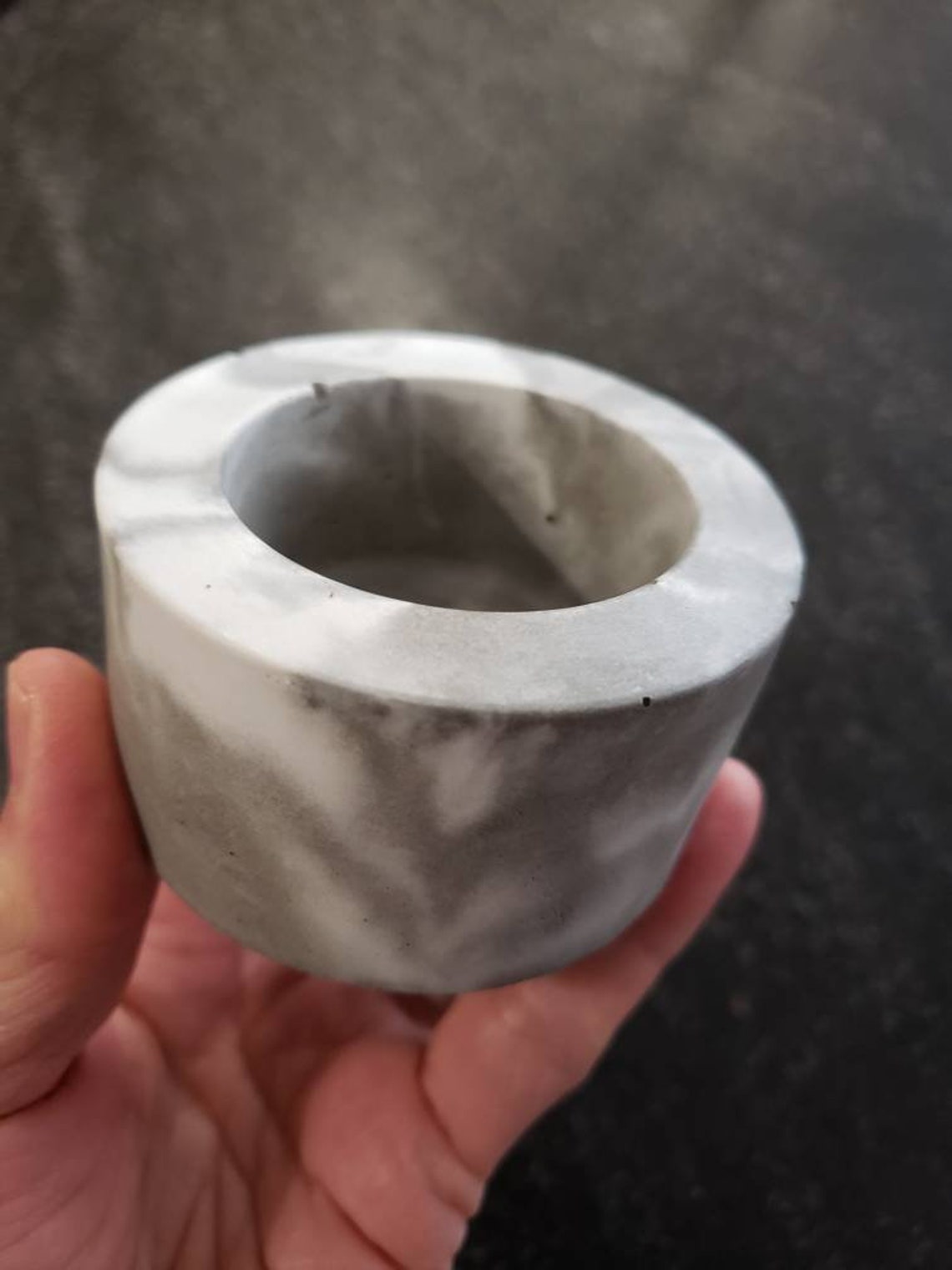 Concrete Tea Light Bowl Set of 2/table Décor/incense - Etsy