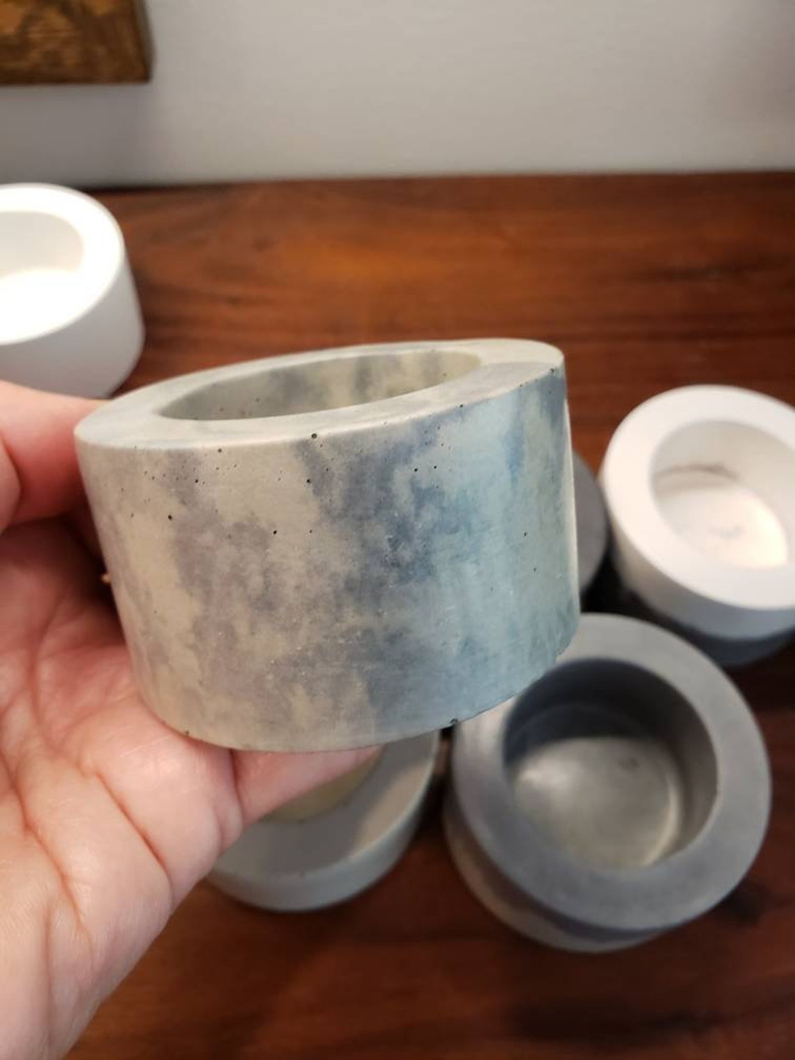 Concrete Tea Light Bowl Minimalist/classic/table Décor/incense - Etsy