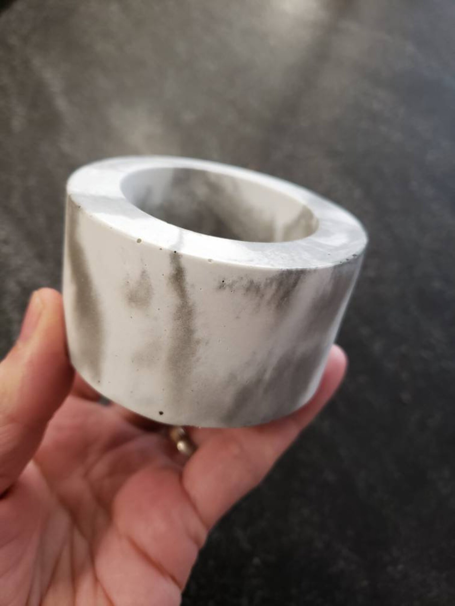 Concrete Tea Light Bowl Set of 2/table Décor/incense - Etsy