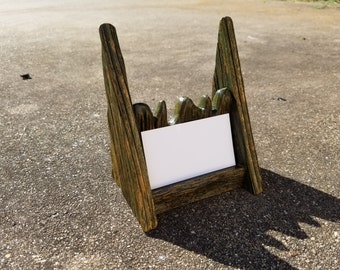 Rustic Business Card Holder | Etsy