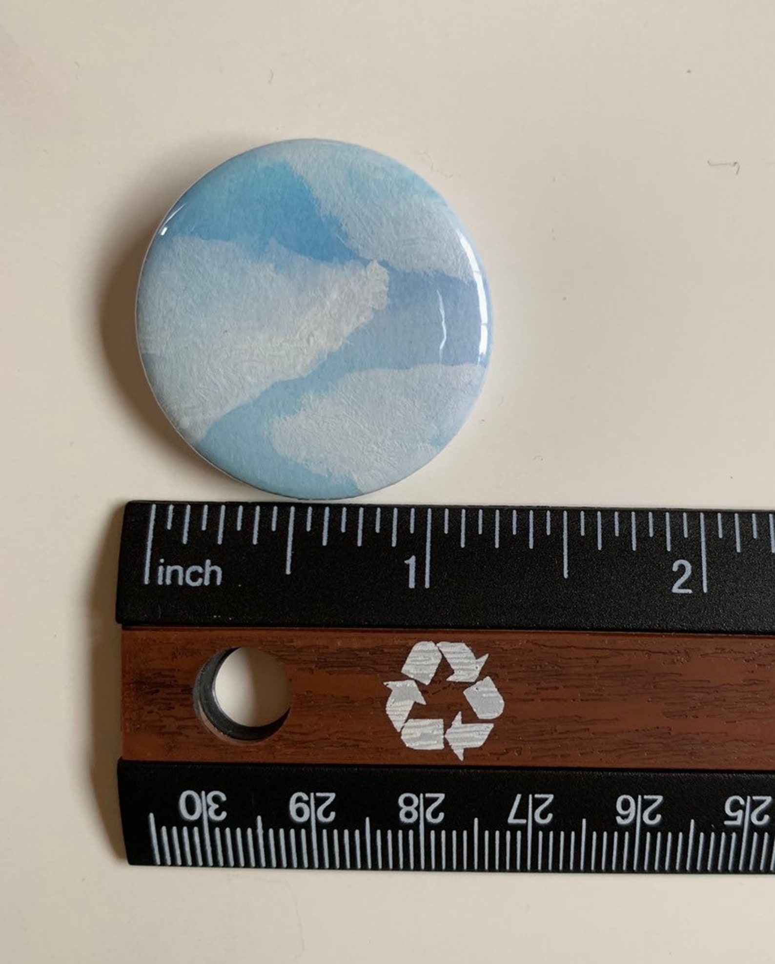 Pastel Watercolor Cloud Button Pin - Etsy