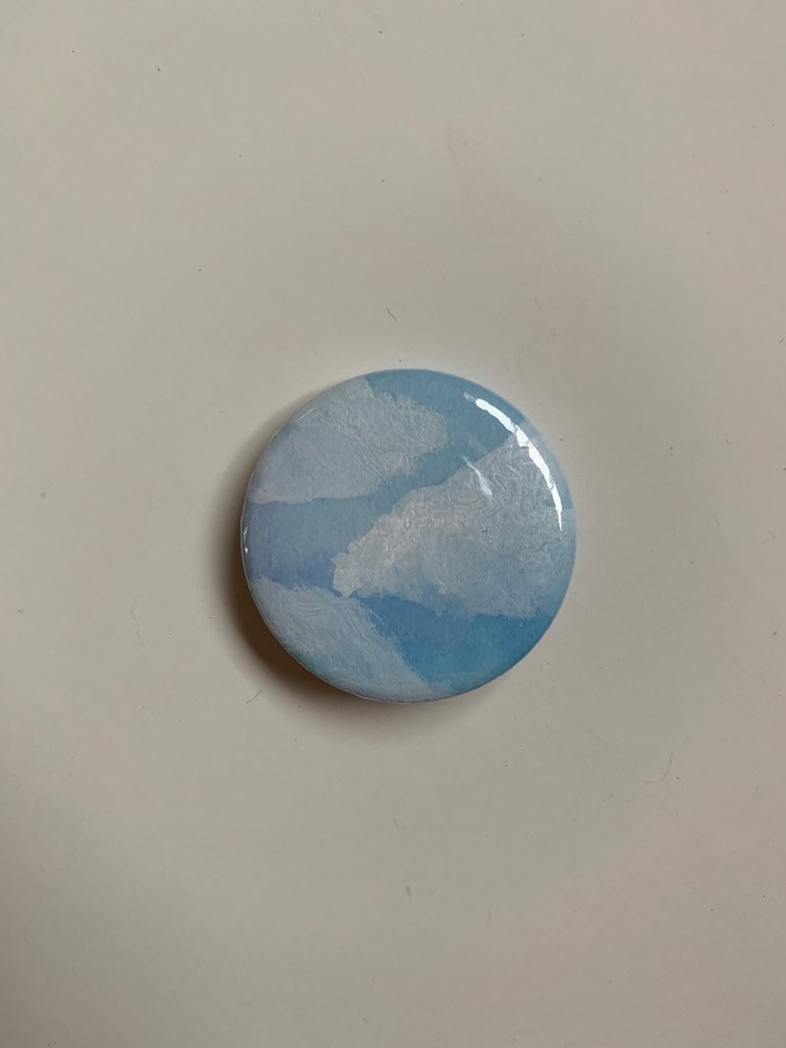 Pastel Watercolor Cloud Button Pin - Etsy