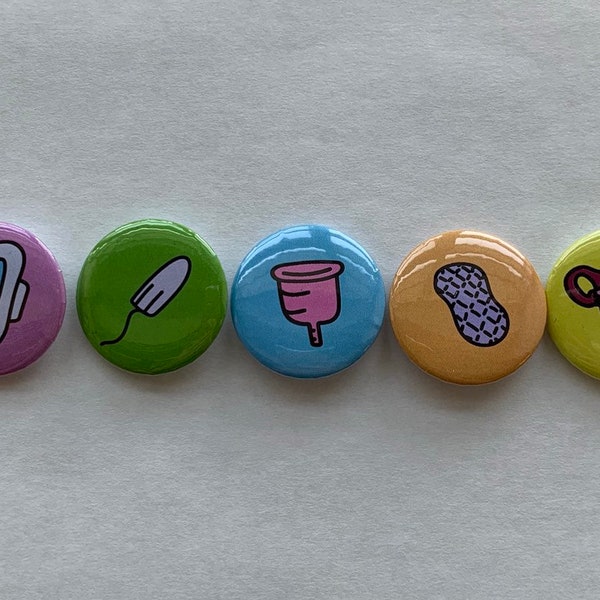 Period Button - Etsy