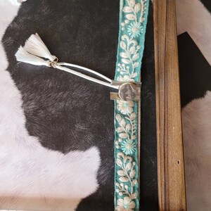 Jayden Hat Band, Turquoise, Jade, Green, Floral, Patterned, Decorative ...