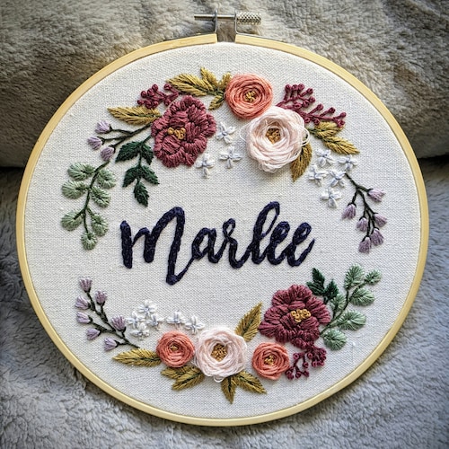 Personalised Name Embroidery Pattern Perfect for Name | Etsy Australia