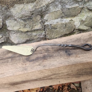 Brass Cake Server. Blacksmith Hand Made Cake Knife. Serving Utensil - Etsy