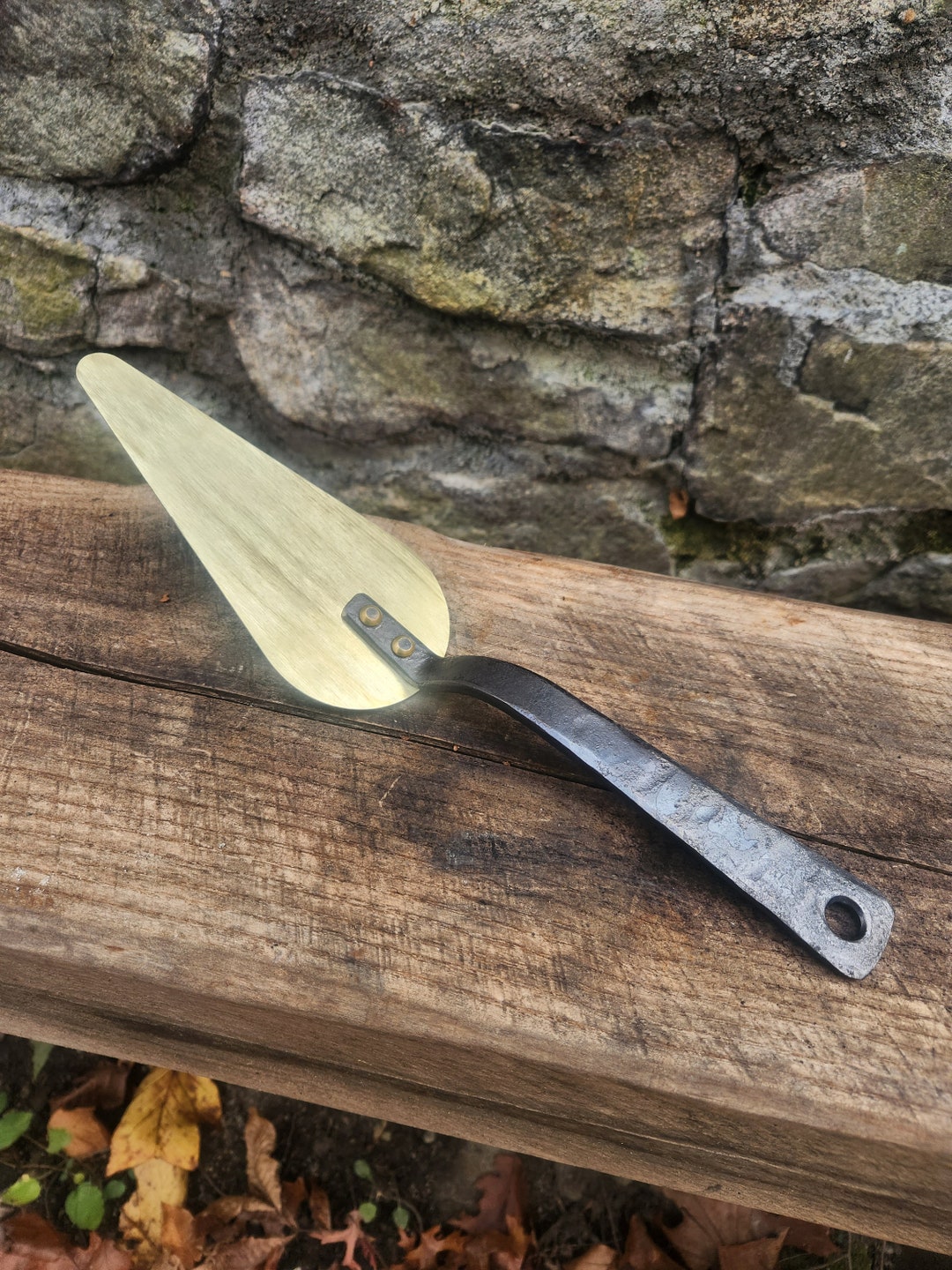 Hand Made Brass Cake Slice.cake Server. Blacksmith Hand Forged Cakes ...