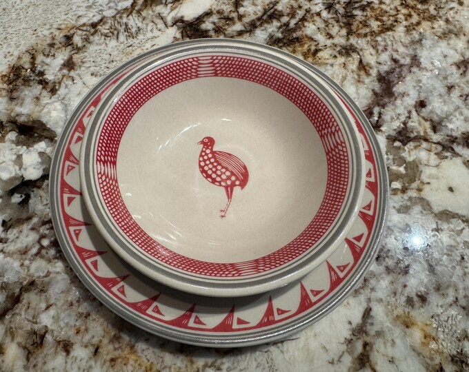 Pipestone Ancient Mimbreno Indian Santa Fe Dining Car Bowl and Plate - Etsy