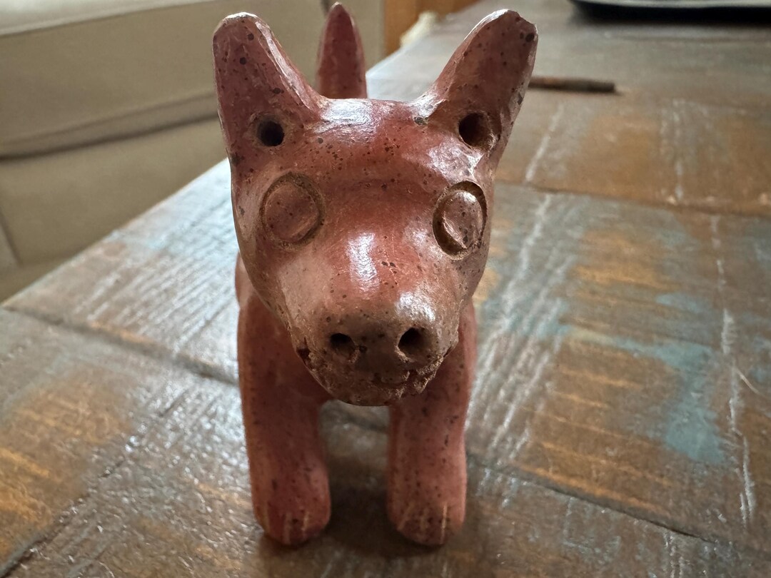 Vintage Colima Red Pottery Dog – Pre-columbian Mesoamerican Figurine - Etsy
