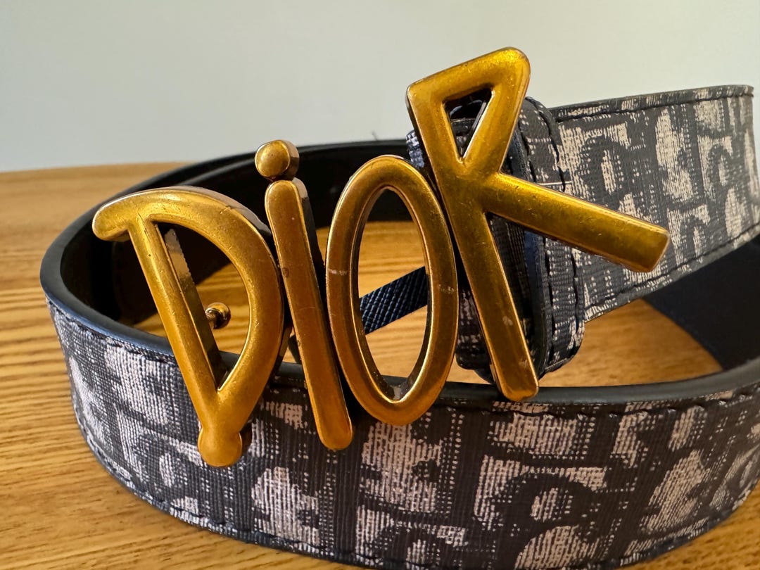 Vintage Christian Dior Logo Belt 44inches 110cm - Etsy