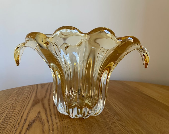 Vintage Murano Italy Art Glass Vase - Etsy