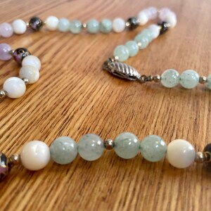 Vintage Chinese Jade Moonstone Cloisonné Bead Necklace - Etsy
