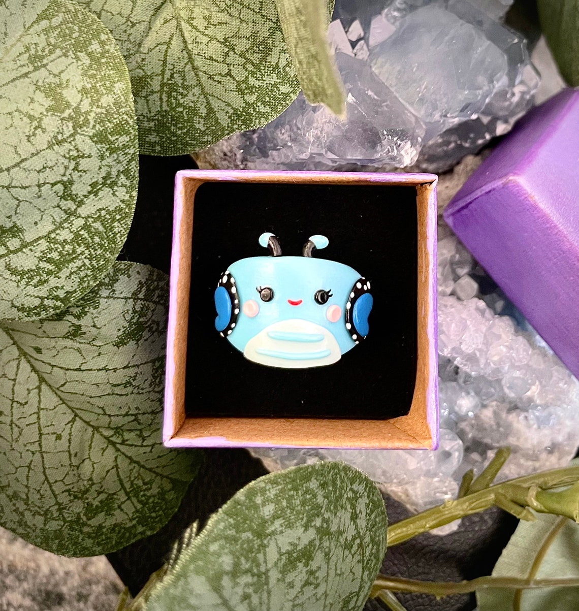 Squishmallow Ring Waverly the Blue Butterfly - Etsy