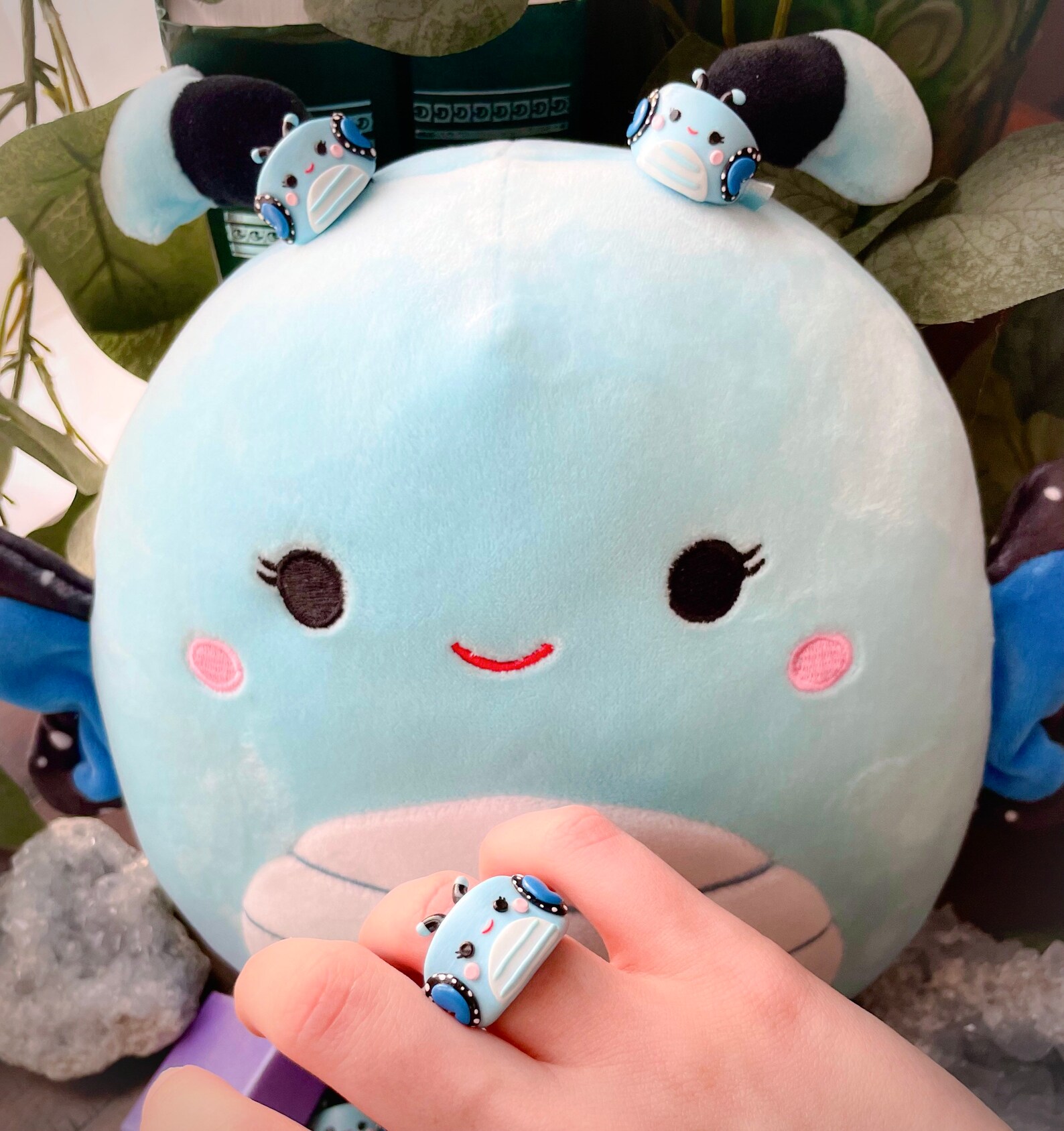 Squishmallow Ring Waverly the Blue Butterfly - Etsy Australia