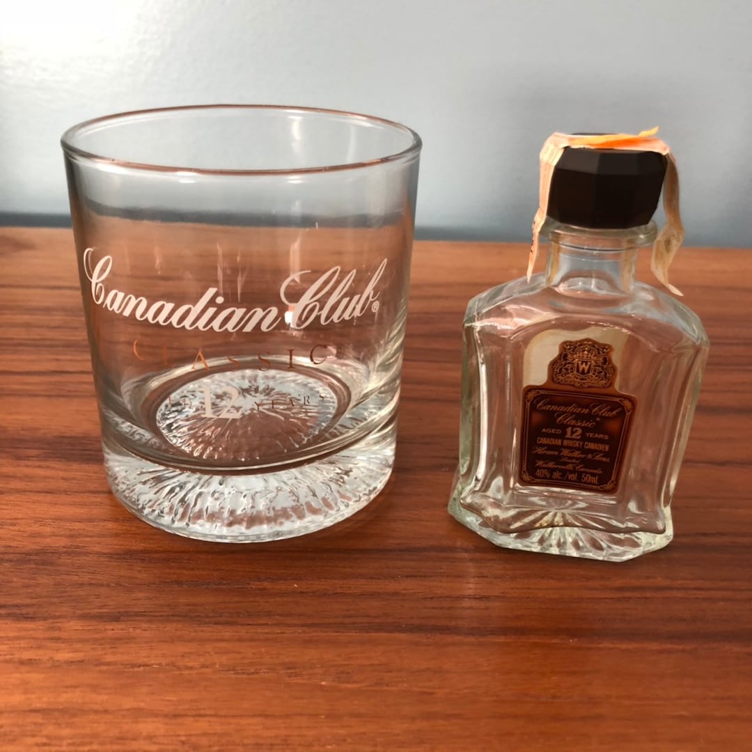 Vintage Canadian Club Whiskey Set Vintage Liquor Bottle, Gift for Dad ...