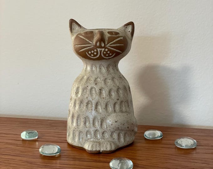 Vintage David Stewart Pottery Cat Vase California Lion's Valley ...