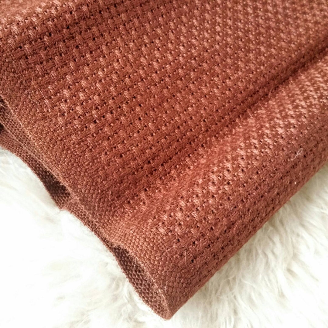 Monks Cloth Brown 4 Count Fiber Art Canvas, 100 Cm Wide Brown Jute ...
