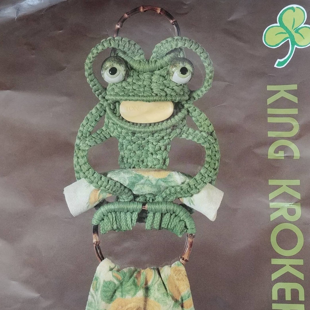Macrame Frog Digital Download ONLY | DIY Macrame Instructions No ...