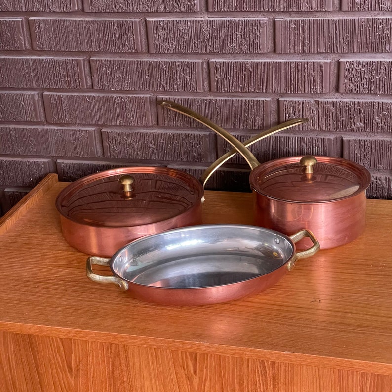 Vintage Tagus Chef Copper Cookware Your Choice Chef Quality - Etsy