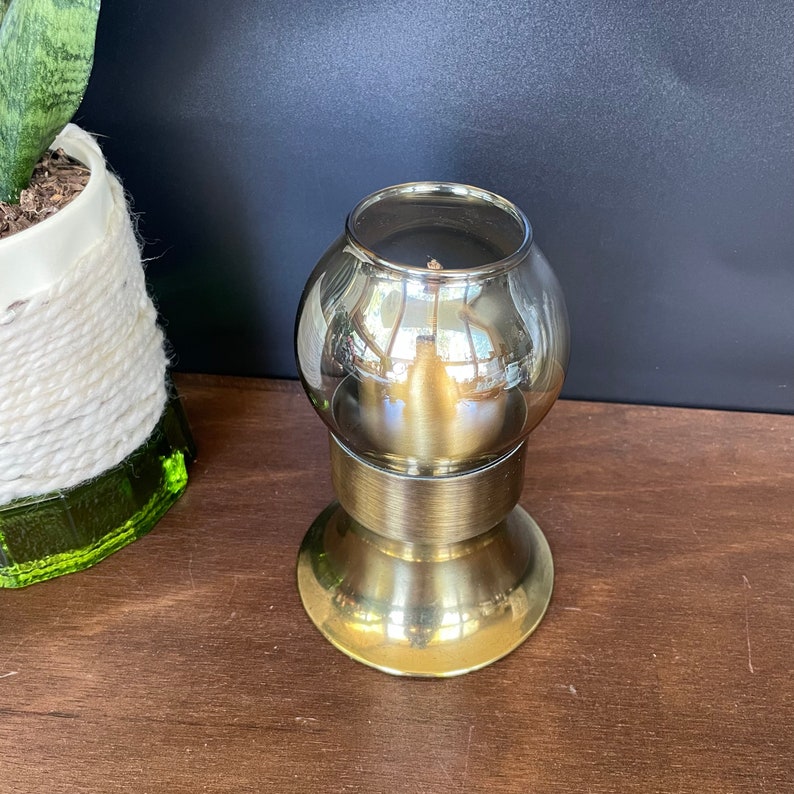 Vintage Brushed Brass Oil Lamp Rayflam Inc. Paraffin Smoked - Etsy Ireland