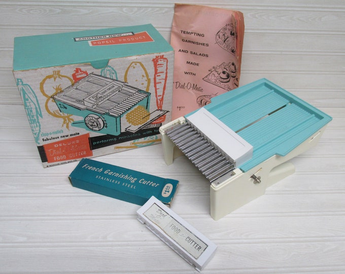 Vintage Deluxe Dial O Matic Food Cutter/potato/vegetable Slicer/wedger ...