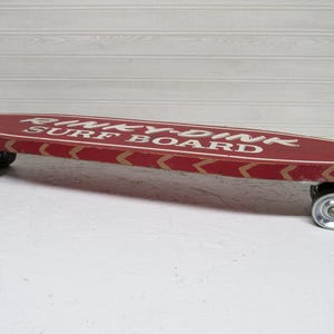 Rinky Dink Surf Board/wooden Skateboard With Metal Wheels From the ...