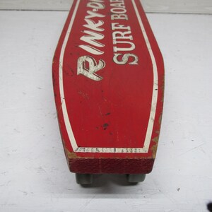 Rinky Dink Surf Board/wooden Skateboard With Metal Wheels From the ...