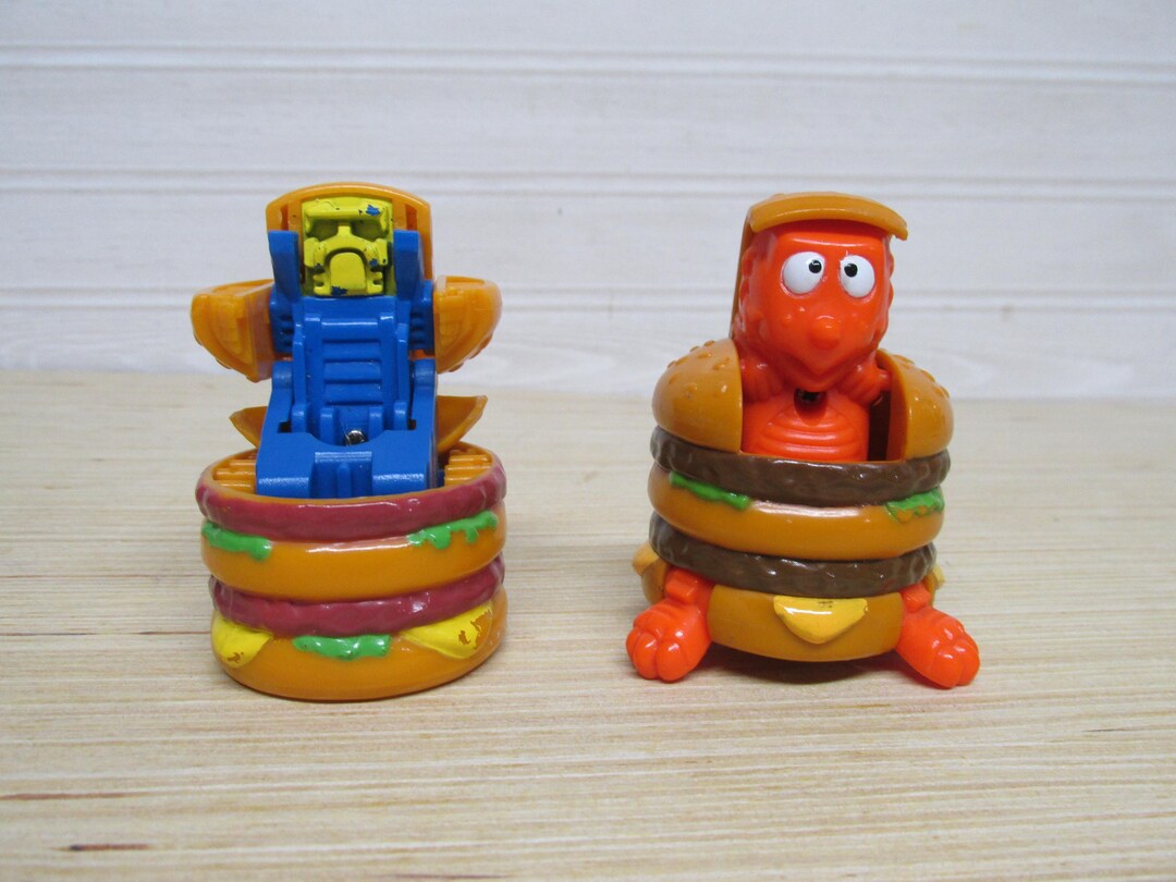 Mcdonald's Changeables Toys/lot of 2 Big Mac Changeables/1987 Macro Mac ...