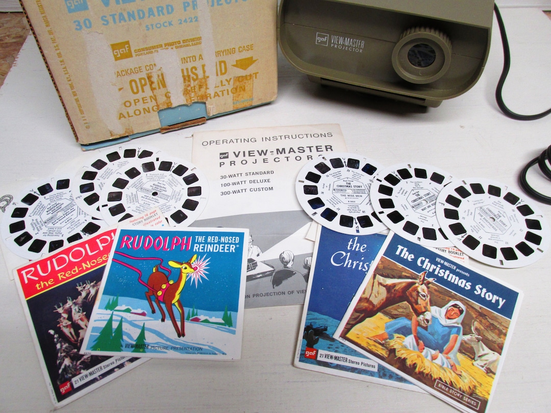 View-master Projector/vintage Electric Viewmaster 30 Projector in Box ...