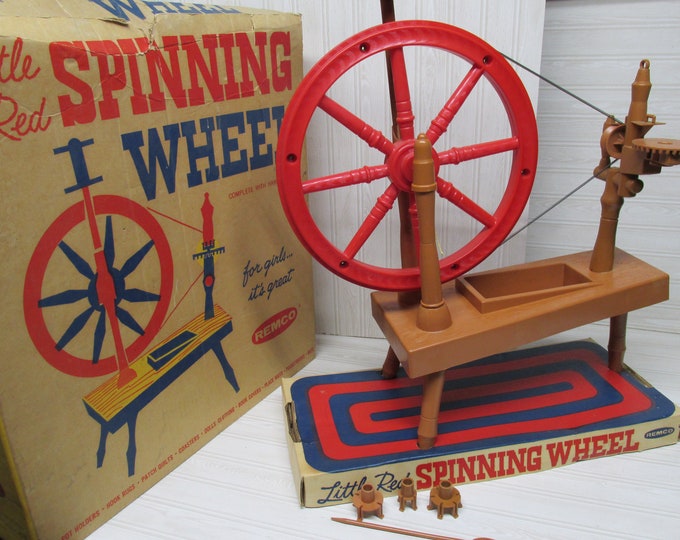 Little Red Spinning Wheel/remco Children's Spinning Wheel/1961 Kids ...