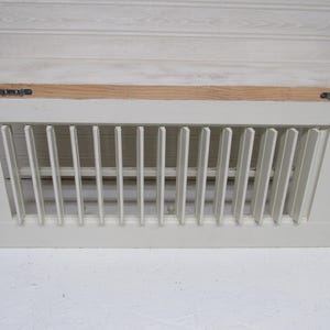 Whitewashed Shutter Shelf/repurposed Wooden Louvered Shutter/primitive ...