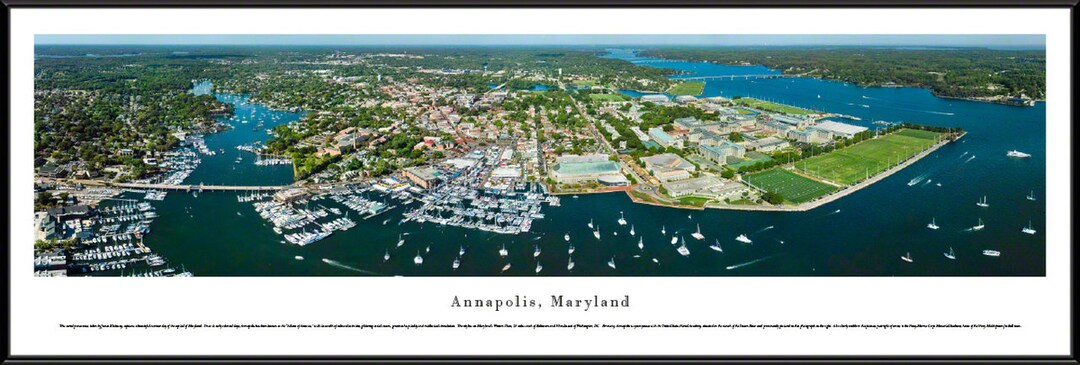 Annapolis, Maryland Waterfront Panorama | Custom Framed Panoramic ...