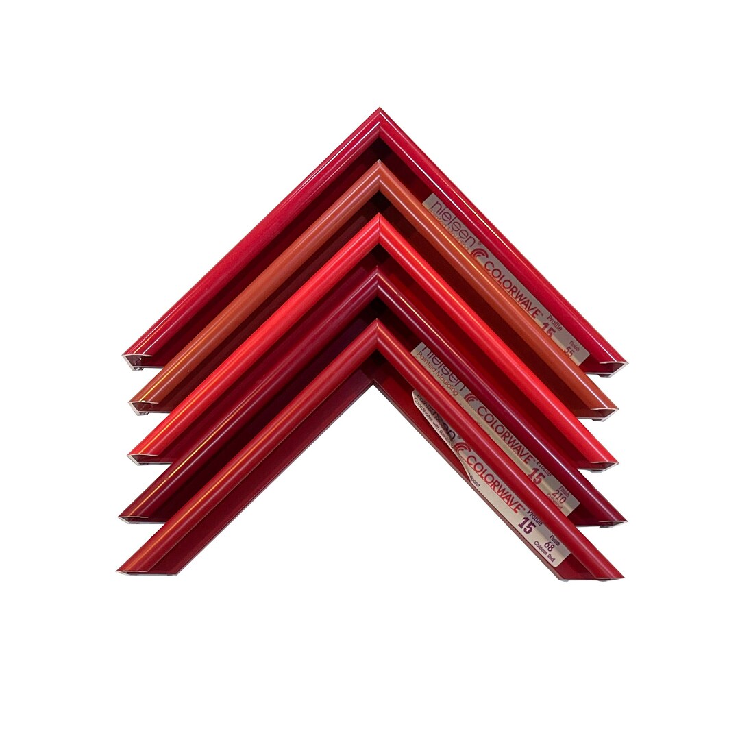 Custom Metal Frame | Red 3/8"w X 1"h X 19/32" R | Made to Measure ...