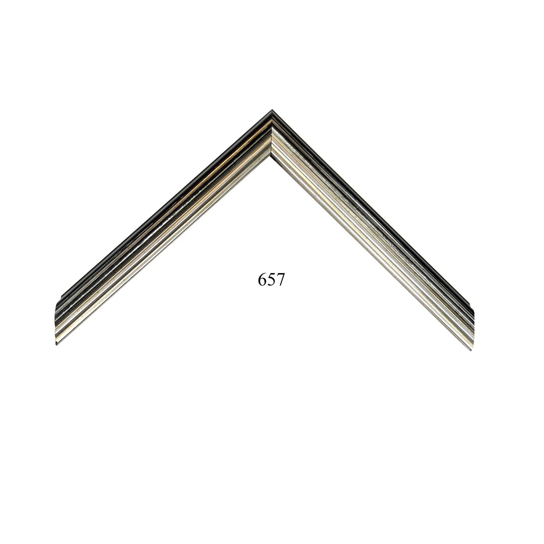 Custom Picture Frame 3/4W Thin Black With Silver Custom Size Frames ...