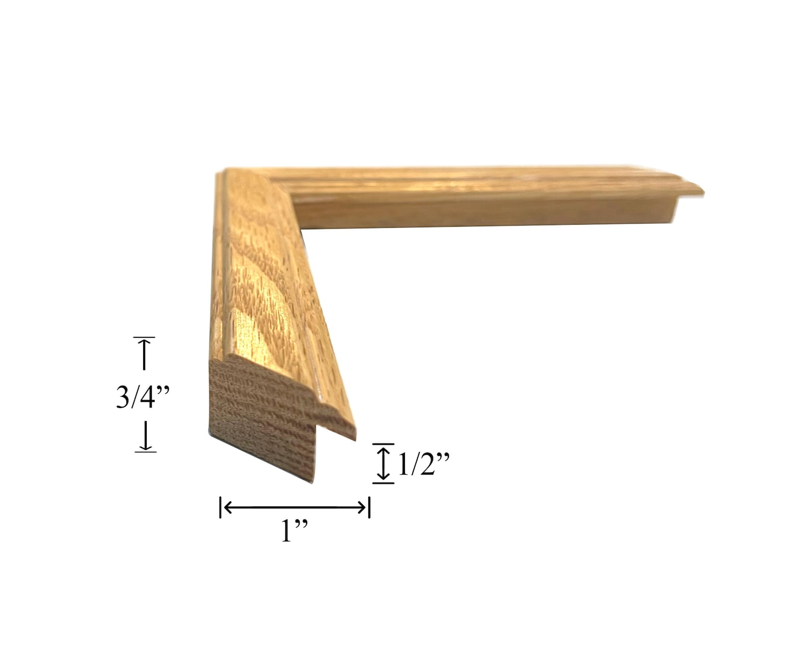 Custom Picture Frame | 1" Natural Maple With Stepped Lip Beveled Edge ...