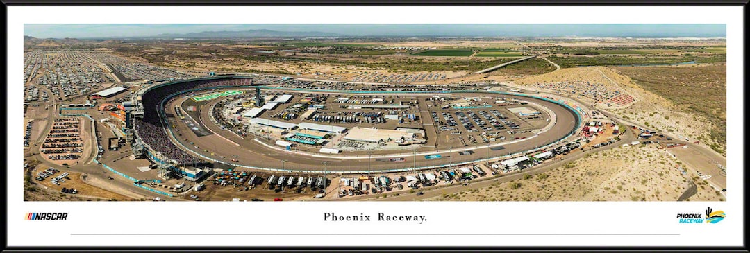 NASCAR Phoenix Raceway Aerial View Panorama | Panoramic Framed Photo ...