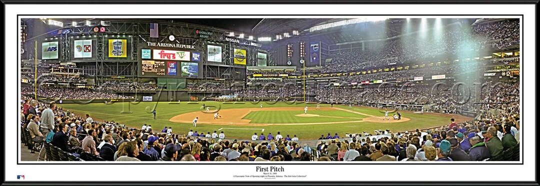 Arizona Diamondbacks "first Pitch" | MLB Wall Panoramic - Etsy