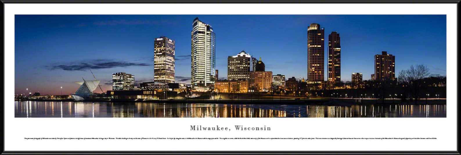 Milwaukee Wisconsin Panoramic Skyline Picture - Etsy