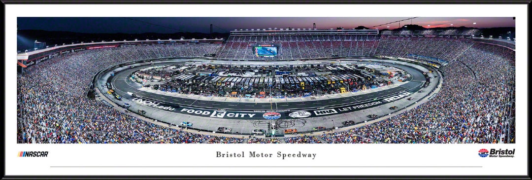 NASCAR Bristol Motor Speedway I Aerial Track Panoramic Framed Photo ...