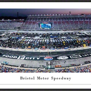 NASCAR Bristol Motor Speedway I Aerial Track Panoramic Framed Photo ...