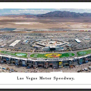 NASCAR Las Vegas Speedway Panorama | Framed Panoramic Photo LVMS4 - Etsy