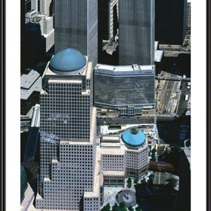 World Trade Center Building Vertical Panorama New York | Custom Framed ...