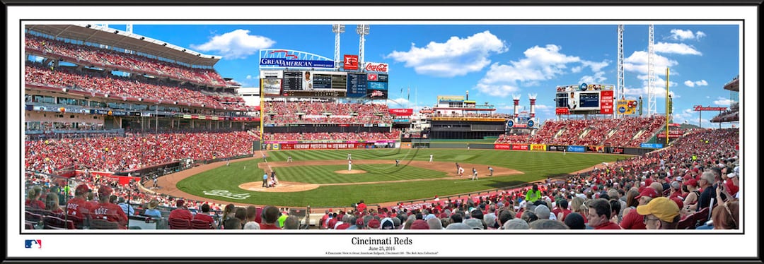 Cincinnati Reds - Great American Ballpark | MLB Wall Panoramic - Etsy