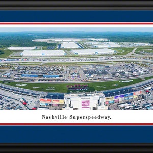 NASCAR Nashville Superspeedway Panorama I Aerial Track Panoramic Framed ...
