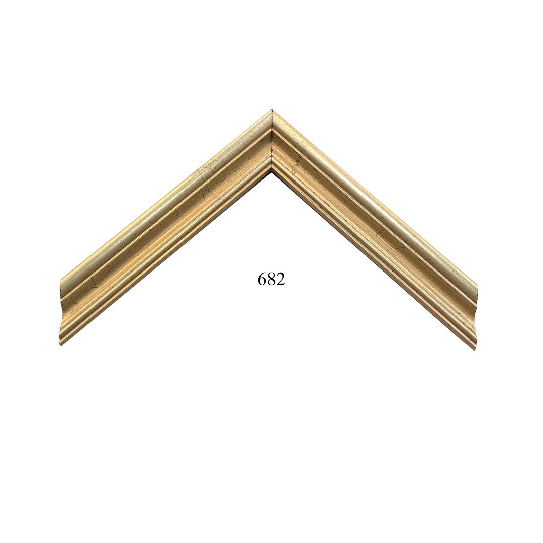 Custom Frame | 1" Gold With Decorative Scratches | Great for Artwork ...