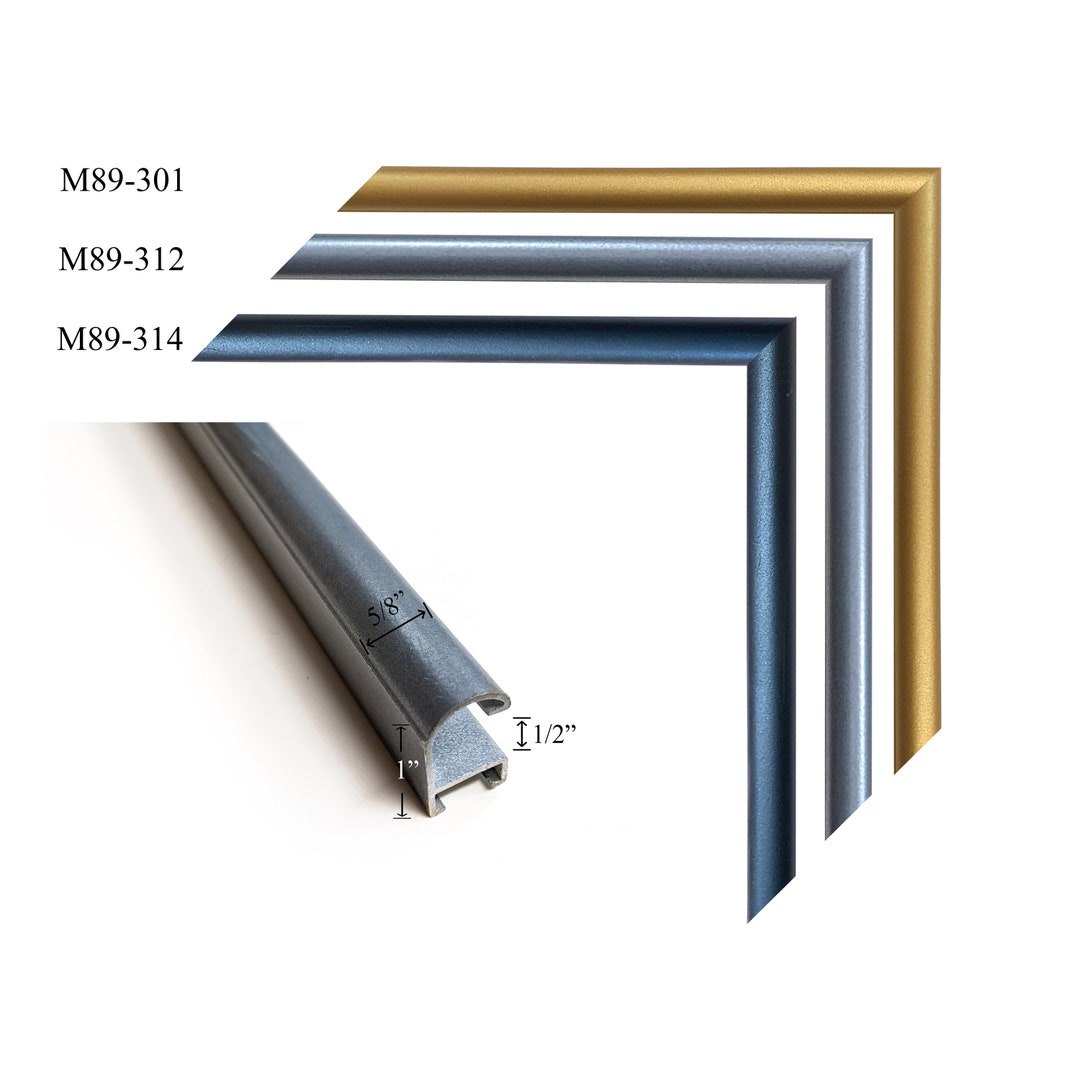 Custom Cut Picture Frame - Sectional Metal - CMI Metal Moulding M89 ...