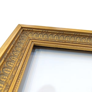 Custom Picture Frame | 1 1/2W 1H 3/8R Gold Ornate With Beaded Lip ...