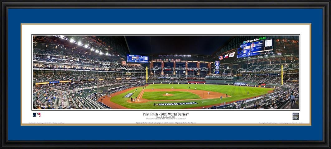 Los Angeles Dodgers - First Pitch - 2020 World Series | Custom Framed ...