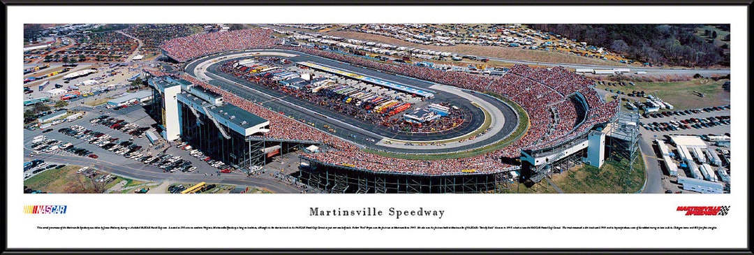 NASCAR Martinsville Speedway | Panoramic Framed Photo MS1 - Etsy